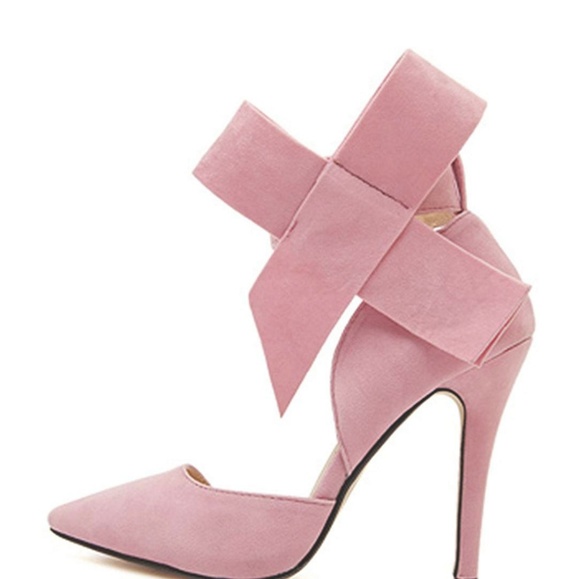 S. the Widow | Shoes | Prentis Blush Pink Bow Heels | Poshmark